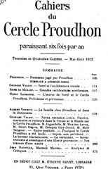 Cahiers du Cercle Proudhon - Cahier 3 - Cahier 4 - Histoire Ebook