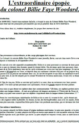 Cluff Rodney M. - L'extraordinaire épopée du colonel Billie Faye ...